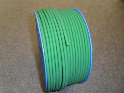 China Green PU Polyurethane Round Belt anti static with 3mm - 8mm Textile for sale