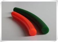 China PU Round Belt 3mm to 20mm Tensile Strength for Packing Machine Green Orange for sale