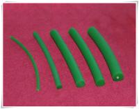 China PU Round Belt 3mm to 20mm Tensile Strength for Packing Machine Green Orange for sale