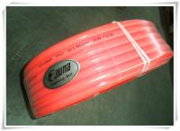 China PU Round Belt 3mm to 20mm Tensile Strength for Packing Machine Green Orange for sale