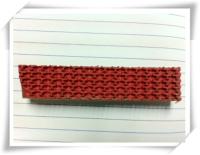 China Red PVC Super Grip Corrugated Belt 13mm x 8mm Abrasion Resistant for Textile for sale