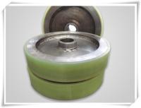 China Any Size Any Color Oil Resistant Aging Resistant   Polyurethane Wheels Coating with Iron Core for sale