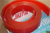 China Gum Rubber Red Screen Printing Squeegee Solvent Ink Solvent Resistance for sale