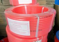 China Industrial PU Polyurethane Round Belt 10mm Orange Green Smooth Transmission Belt for sale