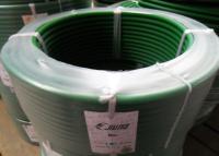 China Industrial PU Polyurethane Round Belt 10mm Orange Green Smooth Transmission Belt for sale