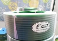 China Industrial PU Polyurethane Round Belt 10mm Orange Green Smooth Transmission Belt for sale