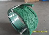 China Non-reinforced PU Polyurethane Super Grip Belt with Green PVC Surface - A-13 Type (13mm x 8mm x 3.5mm) for sale