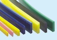 China 9x50mm 45-70A Industrial PU Polyester Screen Printing Squeegee Scraper with Oil and Solvent Resistance for sale