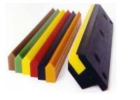 China Industrial PU Polyurethane Screen Printing Squeegee Scraper 70 Shore A Solvent Resistant for sale