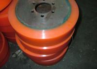 China Aging Resistant Industrial Red PU Polyurethane Coating Rollers Wheels - Shore 35-98A Hardness, 7-175mg Abrasion Resistance for sale