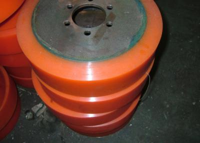 China Aging Resistant Industrial Red PU Polyurethane Coating Rollers Wheels - Shore 35-98A Hardness, 7-175mg Abrasion Resistance for sale