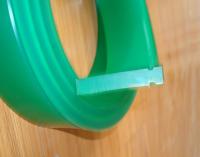 China Industrial PU Polyurethane Flat Squeegee 9x50mm 40-65A Solvent Resistant for Screen Printing for sale