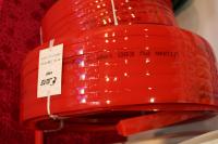 China Red Polyurethane PU extruded belt Hardness 90A Tear Strength for sale