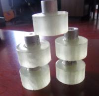 China Industrial Oil Resistant Polyurethane Bushings & Wheels with 35-98A Hardness and 45-130KN/M Tear Strength for sale