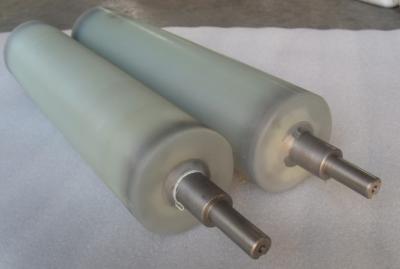 China Custom Industrial PU Polyurethane Coating Rollers 35-98A Hardness with 45-104KN/M Tear Strength for Conveyor Systems for sale