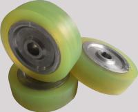 China Industrial PU Polyurethane Wheels with Iron Core - 35-98 Shore A Hardness, 45-60 KN/M Tear Strength for Conveyor Systems for sale