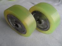 China Industrial PU Polyurethane Wheels with Iron Core - 35-98 Shore A Hardness, 45-60 KN/M Tear Strength for Conveyor Systems for sale