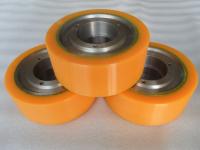 China Aging Resistant Industrial Bisque PU Polyurethane Wheels with Iron Core | 35-98 Shore A Hardness | 7-175 mg Abrasion Resistance for sale