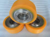 China Aging Resistant Industrial Bisque PU Polyurethane Wheels with Iron Core | 35-98 Shore A Hardness | 7-175 mg Abrasion Resistance for sale