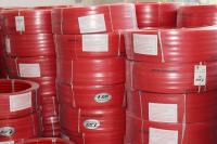 China Red Polyurethane PU extruded belt Hardness 90A Tear Strength for sale