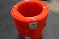 China Orange PU Round Belt 4-20mm Diameter Outstanding Abrasion Resistance Weatherability for sale