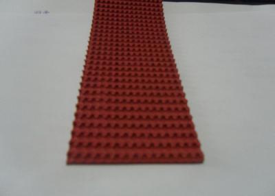 China Red Rubber Corrugated Super Grip Conveyor Belt Type A-13 B-17 C-22 30m Roll Industrial Grade for sale