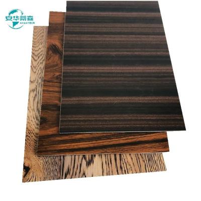 China Fireproof Mineral Core Wood Grain ACP with PVDF Coating and 2440mm Length for Exterior and Interior Cladding for sale