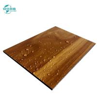 China Fireproof Mineral Core Wood Grain ACP with PVDF Coating and 2440mm Length for Exterior and Interior Cladding for sale
