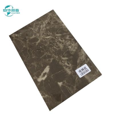 China Marble Grain ACP with PVDF Coating and 0.06-0.50mm Aluminum Thickness in 1220*2440mm Standard Size for Durable Exterior Panels for sale