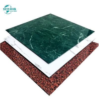 China 1220mm Width Marble Grain ACP Aluminum Composite Panel with High Impact Resistance and Recyclable Eco-friendly Design for Facade Cladding for sale