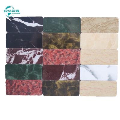 China Marble Grain ACP Aluminum Composite Panel with PVDF Coating 1220mm to 1500mm Width Recyclable and Eco-friendly for sale