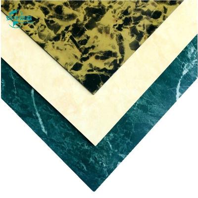 China Marble Grain ACP Aluminum Composite Panel with 1220mm to 1500mm Width PVDF Coating for Dry Hanging Installation for sale