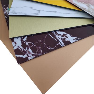 China 1220mm Wide Marble Grain PE Coated Aluminum Composite Panel ACP For Exterior Facade for sale