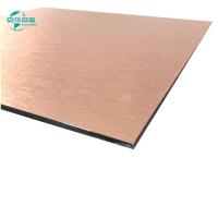 China Brushed ACP Aluminum Composite Panel with 2440mm Length B1 Fire Rating and Custom Colors for sale