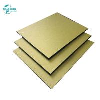China Brushed ACP Aluminum Composite Panel with 2440mm Length B1 Fire Rating and Custom Colors for sale