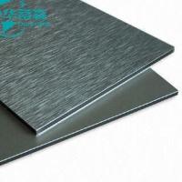 China Brushed ACP Aluminum Composite Panel with 2440mm Length B1 Fire Rating and Custom Colors for sale