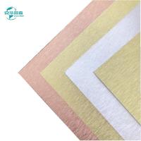 China Brushed ACP Aluminum Composite Panel with Class A2 Fire Rating Easy to Clean and Maintain Brushed Surface Finish for sale
