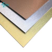 China Aluminum Composite Panel with High Impact Resistance and 1220mm Width Brushed ACP for sale