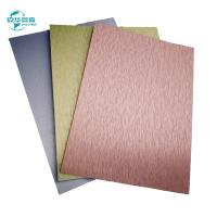 China Brushed ACP Aluminum Composite Panel with Brushed Surface Finish, Fire Rating B1, and 1220*2440mm Standard Size for sale
