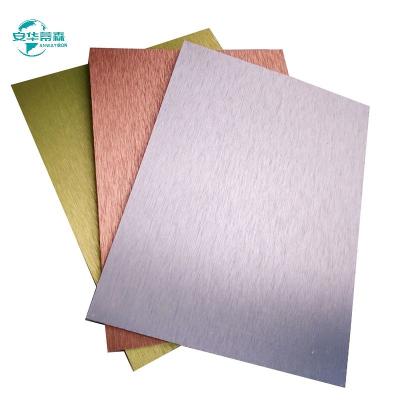 China Customizable 0.7mm Brushed Aluminum Composite Panel In Various Color Options for sale