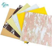 China 1220mm Width Marble Grain ACP Aluminum Composite Panel with PVDF&PE Coating and Corrosion Resistance for sale