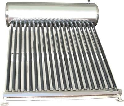 China Stainless Steel Vacuum Tube Solar Water Heater Collector System with 100L Inner Tank for sale