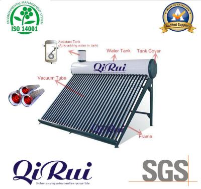 China Manufactured Low Pressure Vacuum Tube Solar Energy Water Heater with Assistant Tank for sale