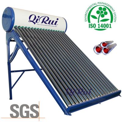 China Blue Color Steel Bracket Glass Vacuum Tube Solar Heater with Ce Approval and Heating for sale