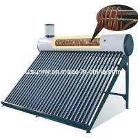 China Compact Bracket Mounted Vacuum Tube Pressurized Solar Water Heater with Heat Exchanger for sale