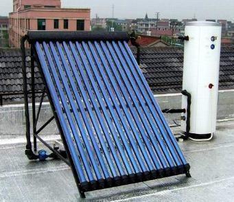 China HSP-58 Separated Heat Pipe Evacuated Tube Pressurized Solar Water Heater with 0 Side Coil for sale