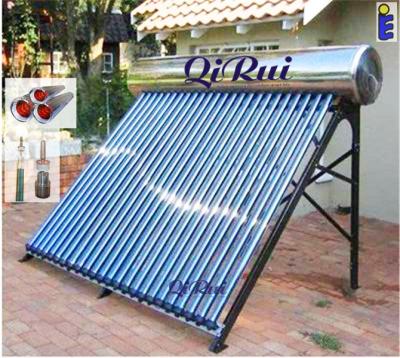 China Pressurized Inox SUS304 Stainless Steel Heat Pipe Solar Water Heater Glass Vacuum Tube for sale