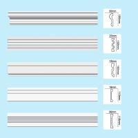 China Wall Waistline PU Skirting Boards for Easy Installation in Home Decor Building Material for sale
