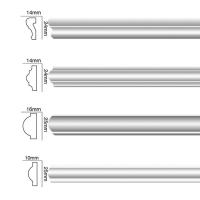 China Customized Polyurethane Foam Wainscoting Interior Wall Moulding Decorative Chair Rail for sale