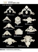 China PU Onlay Scroll Polyurethane Ornamental Mouldings with Light Function 2400*107*200mm for sale